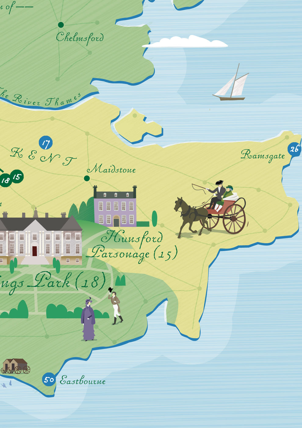 Pride and Prejudice Map – Literary Maps