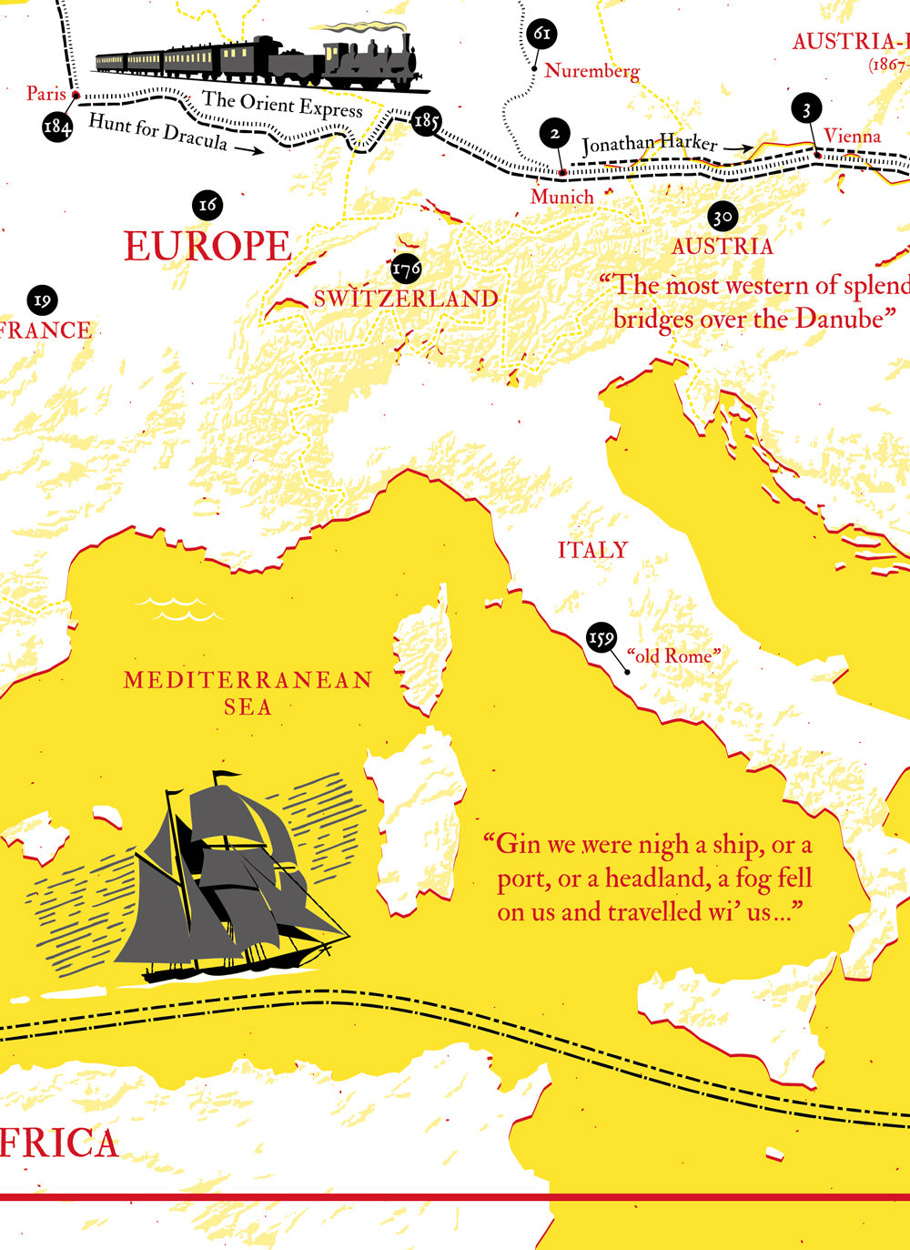 Dracula Map – Literary Maps