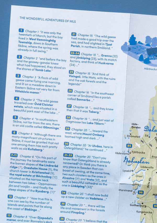 The Wonderful Adventures of Nils Map – Literary Maps
